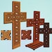 Wooden Cross in Infinity Tile Design Engraved - Etsy
