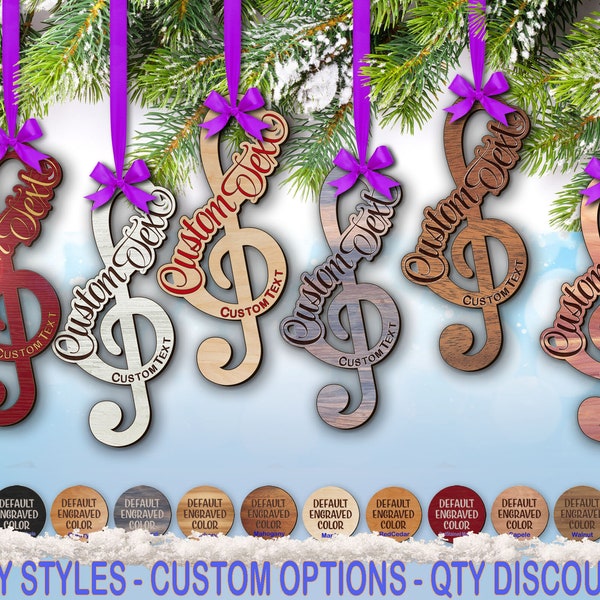 Musical Note Ornament - Etsy