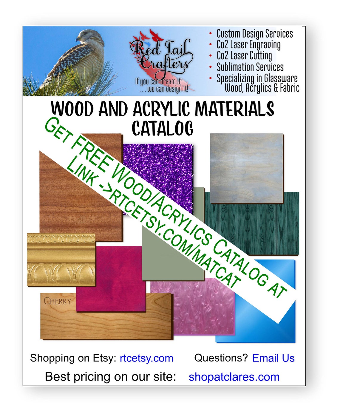 Natural Wood! 1/4in 11x19in A1 Hardwood-face W/ MDF Clear-coated Laser ...