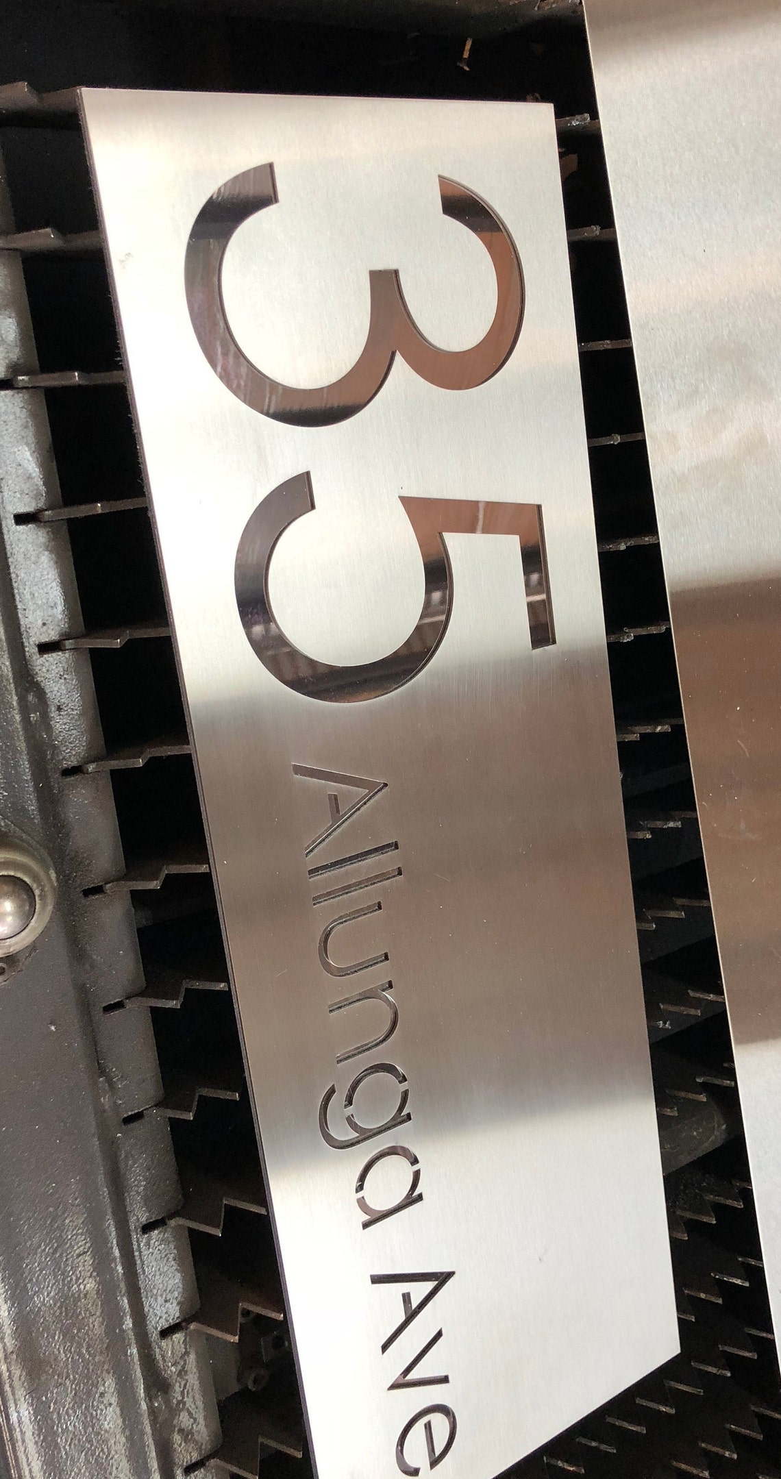 Stainless Steel Custom Made Laser Cut House Signs Numbers and - Etsy ...