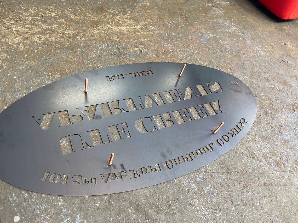 Corten rusted Steel Custom Made Laser Cut House Signs Made | Etsy Australia