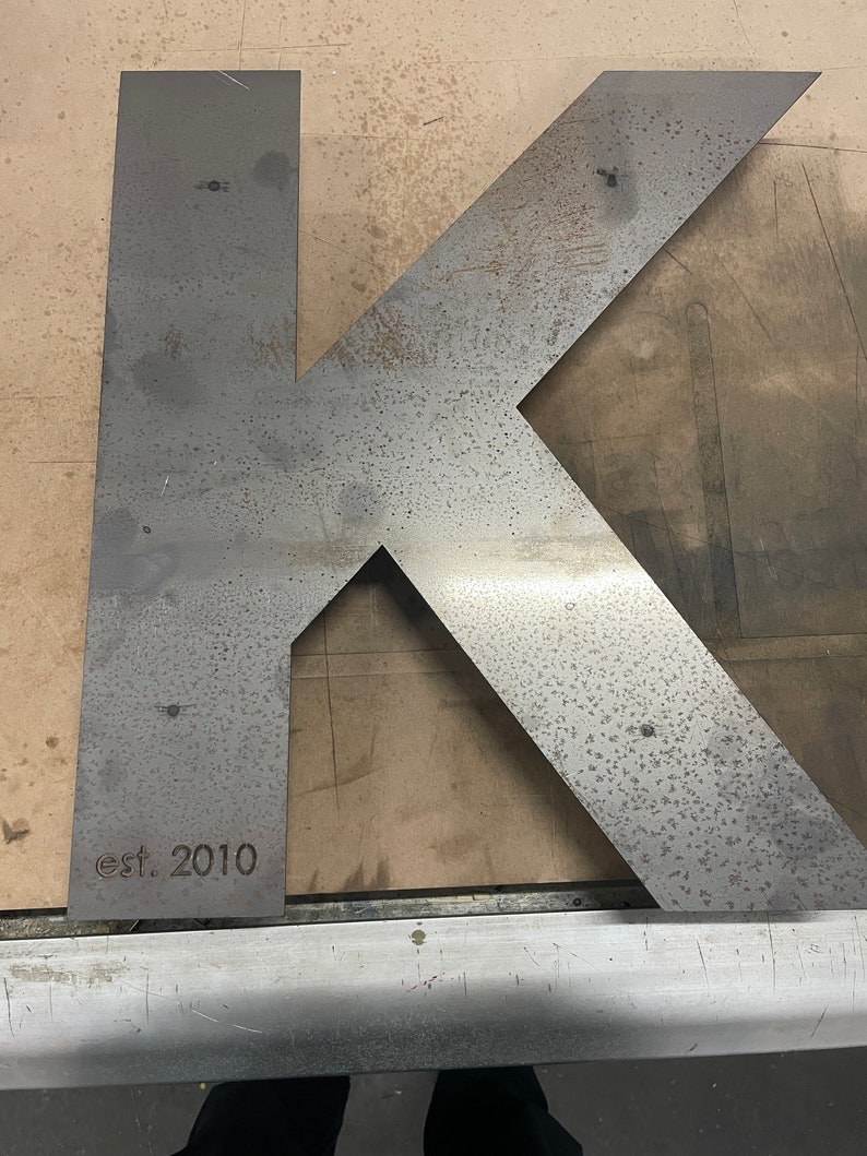 3D Floating CORTEN rusted Steel Floating House Numbers Made | Etsy