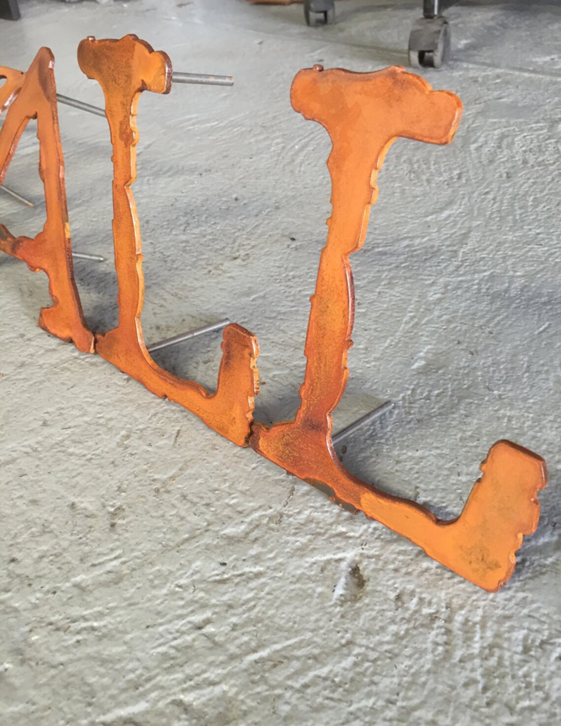 3D Corten Steel Letter and Number Rusted Steel - Etsy