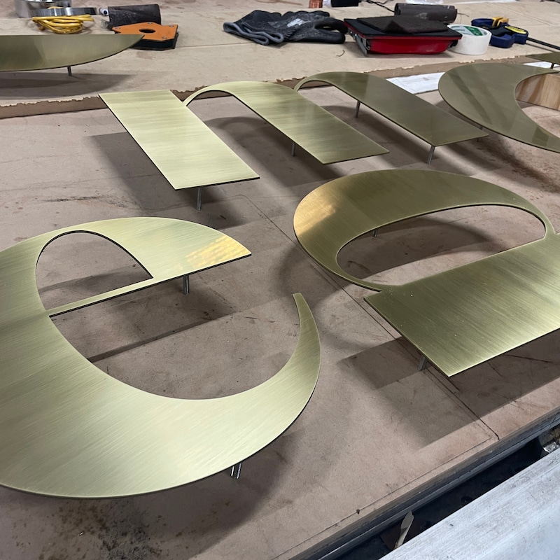 Brass Letter Signage - Etsy