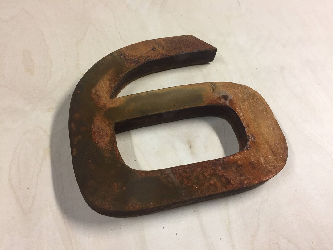 3D Corten Steel Letter and Number Rusted Steel - Channel Letter/number ...