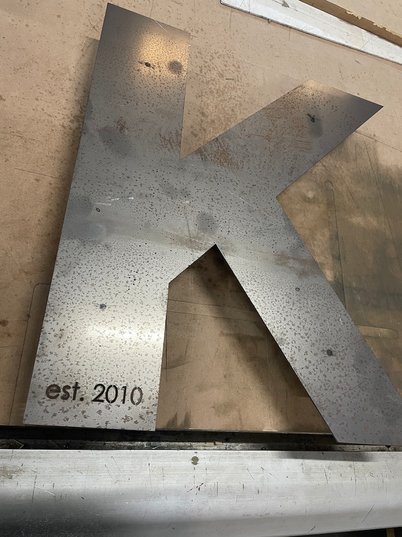 3D Floating CORTEN rusted Steel Floating House Numbers Made | Etsy