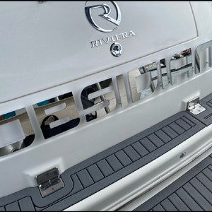 Custom 3D LED Boat Letters: Marine Grade Stainless Steel - Etsy