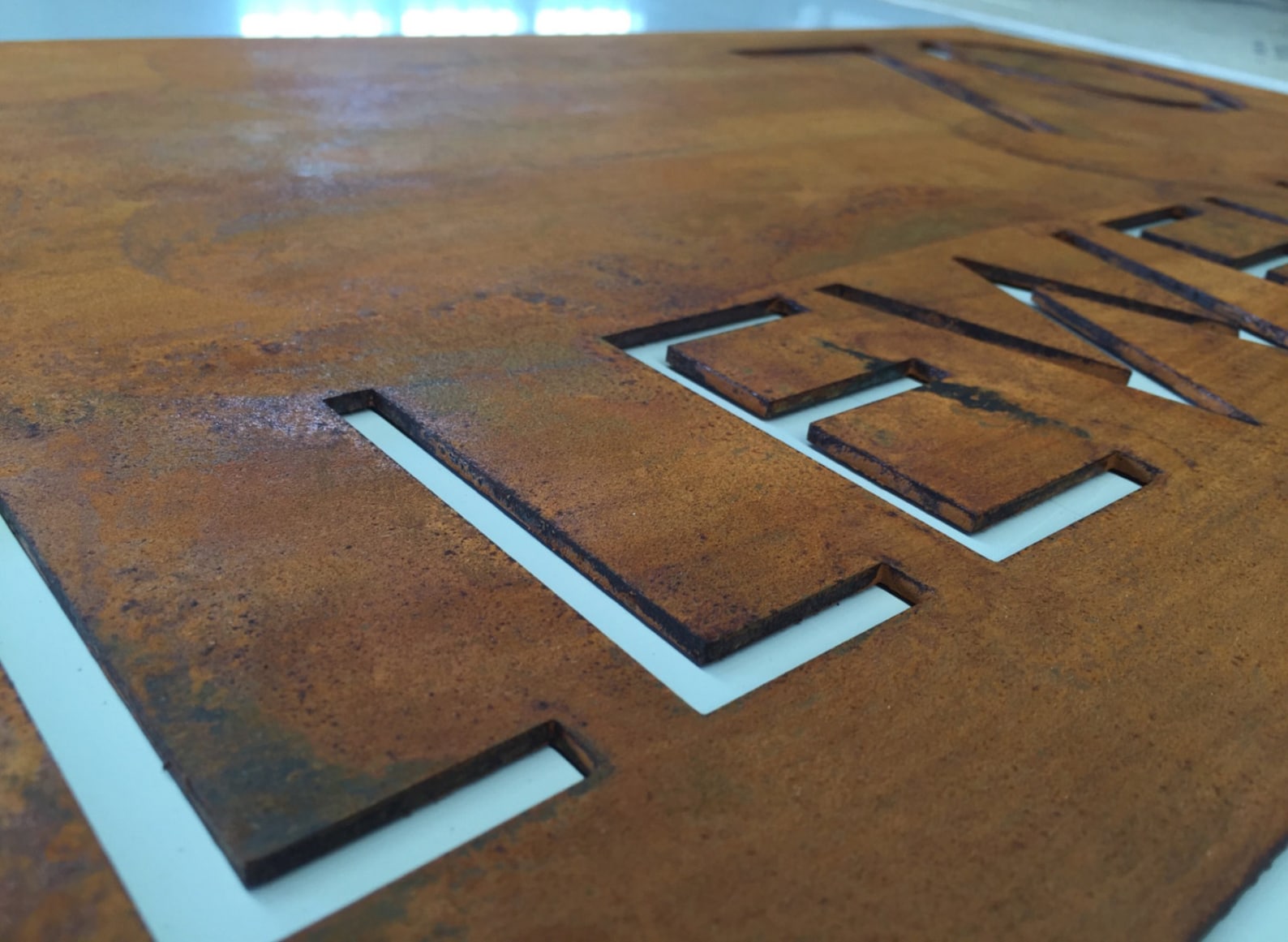 Corten rusted Steel Custom Made Laser Cut House Signs, Made to Order - Etsy