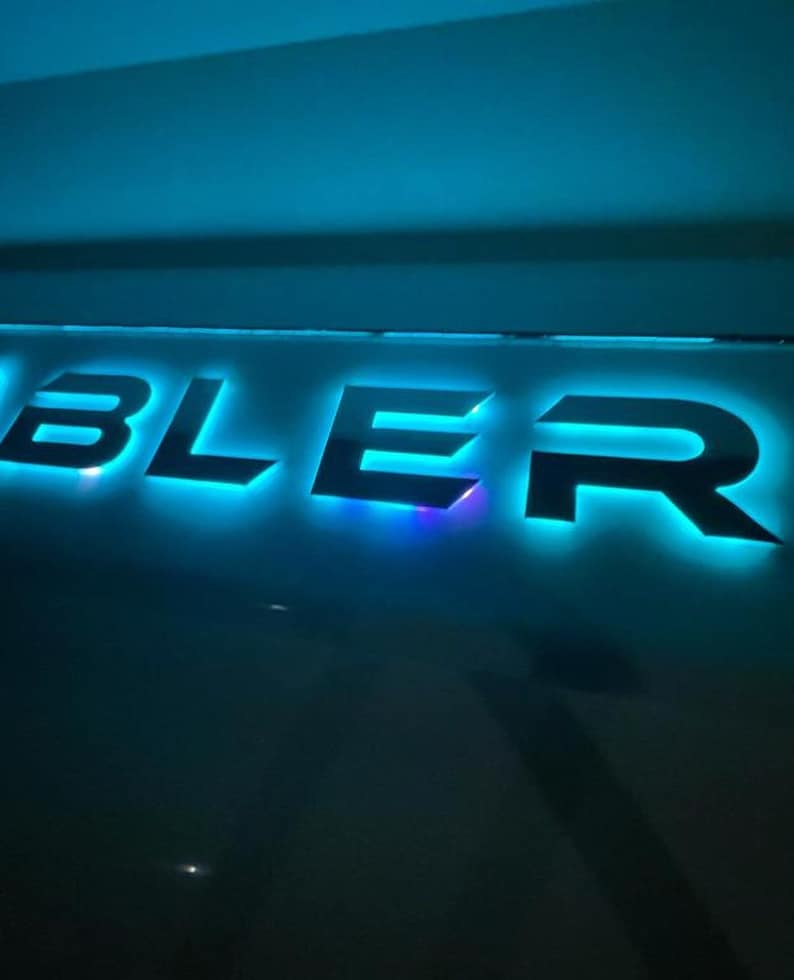 Set of Illuminated Yacht Boat Letters Custom Made to Order Leds - All ...