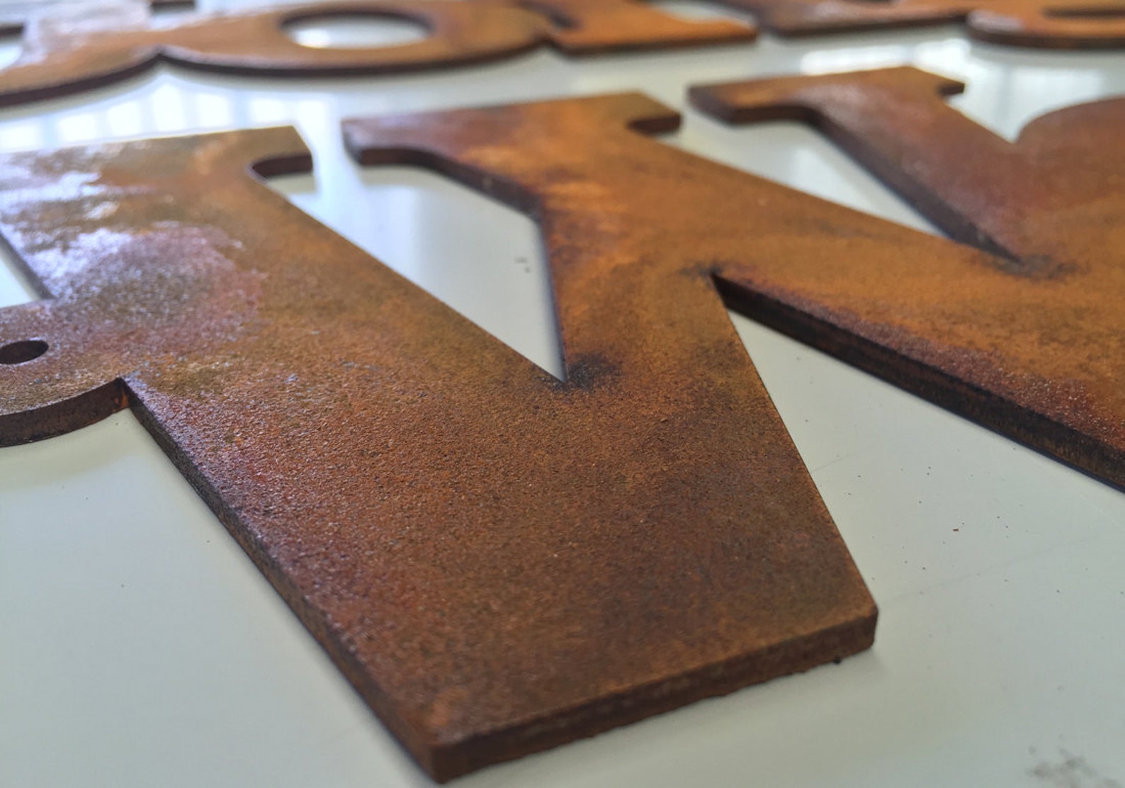 3D Corten Steel House Sign Rustic Look Unique Custom Made - Etsy