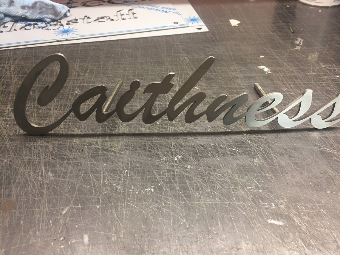 3D Stainless Steel House Sign Look Unique Custom Made Laser - Etsy
