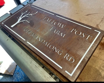 CORTEN rusted Steel LED Illuminated House Business | Etsy