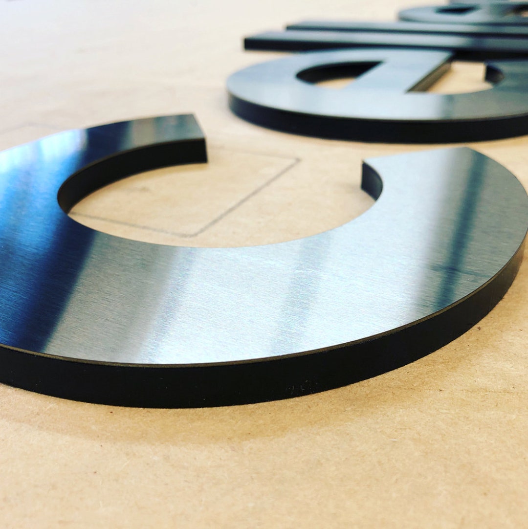 3D Stainles Steel Letters and Numbers - Business or Residential - Etsy