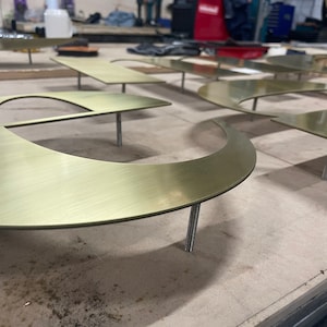 3D Floating Brass Letters and Numbers - Laser Cut Brass - Etsy UK