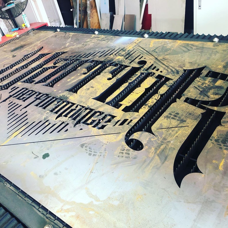 Rustic Signs Barn Signs Corten rusted Steel Custom Made | Etsy