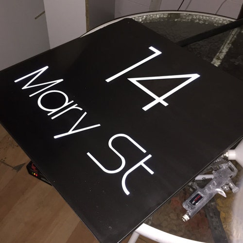 Stainless Steel Custom Made Laser Cut House Signs Numbers and | Etsy