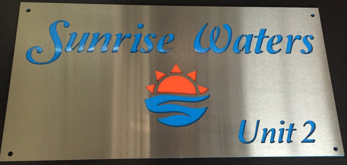 Stainless Steel and Perspex Custom Made Business Signs - Etsy