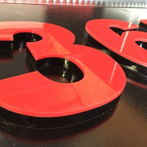 Acrylic 3D Numbers Home, Office, Business - Indoor OR Ourdoor - Etsy