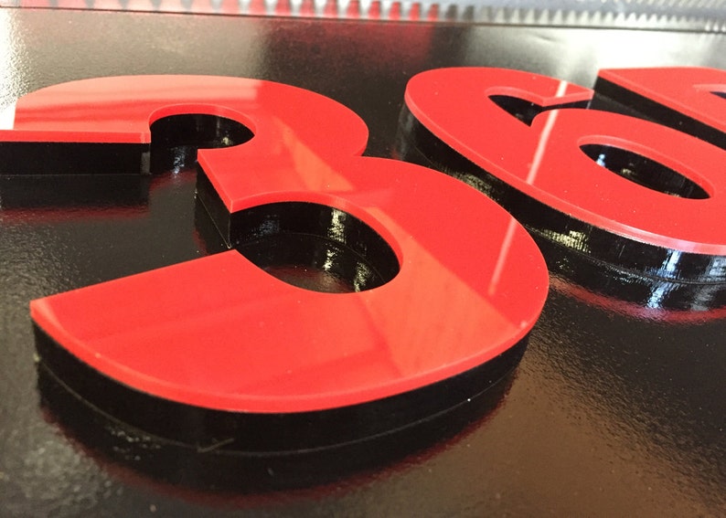 Acrylic 3D Numbers Home Office Business Indoor OR Ourdoor - Etsy