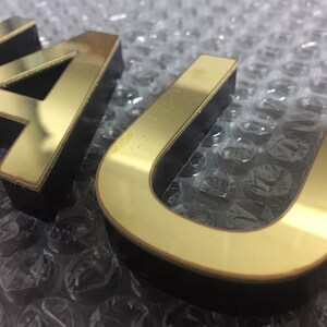 3D Brass Letters and Numbers - Business or Residential - Etsy