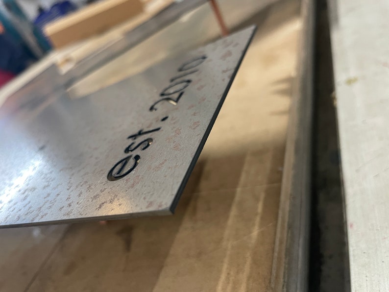 3D Floating CORTEN rusted Steel Floating House Numbers Made | Etsy