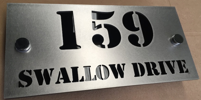 Custom Made Laser Cut House Signs Numbers and Plaques | Etsy