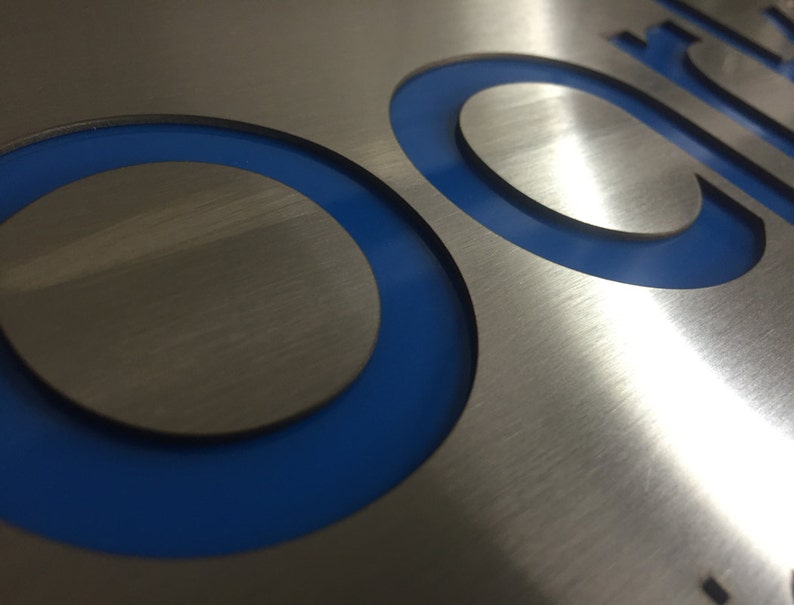 Stainless Steel and Perspex Custom Made Business Signs - Etsy