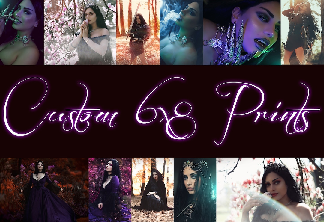 Mahafsoun Custom 6x8 Signed Print Set (includes Framed Folder, Sticker ...