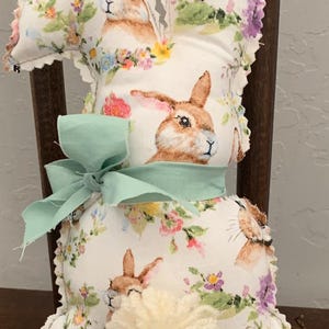 Farmhouse Easter Bunny Set of 2 Stuffed Spring Farmhouse Shabby Chic ...