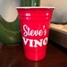 Personalized Red Party Cups, Plastic Double Walled Cup, Party Favors ...