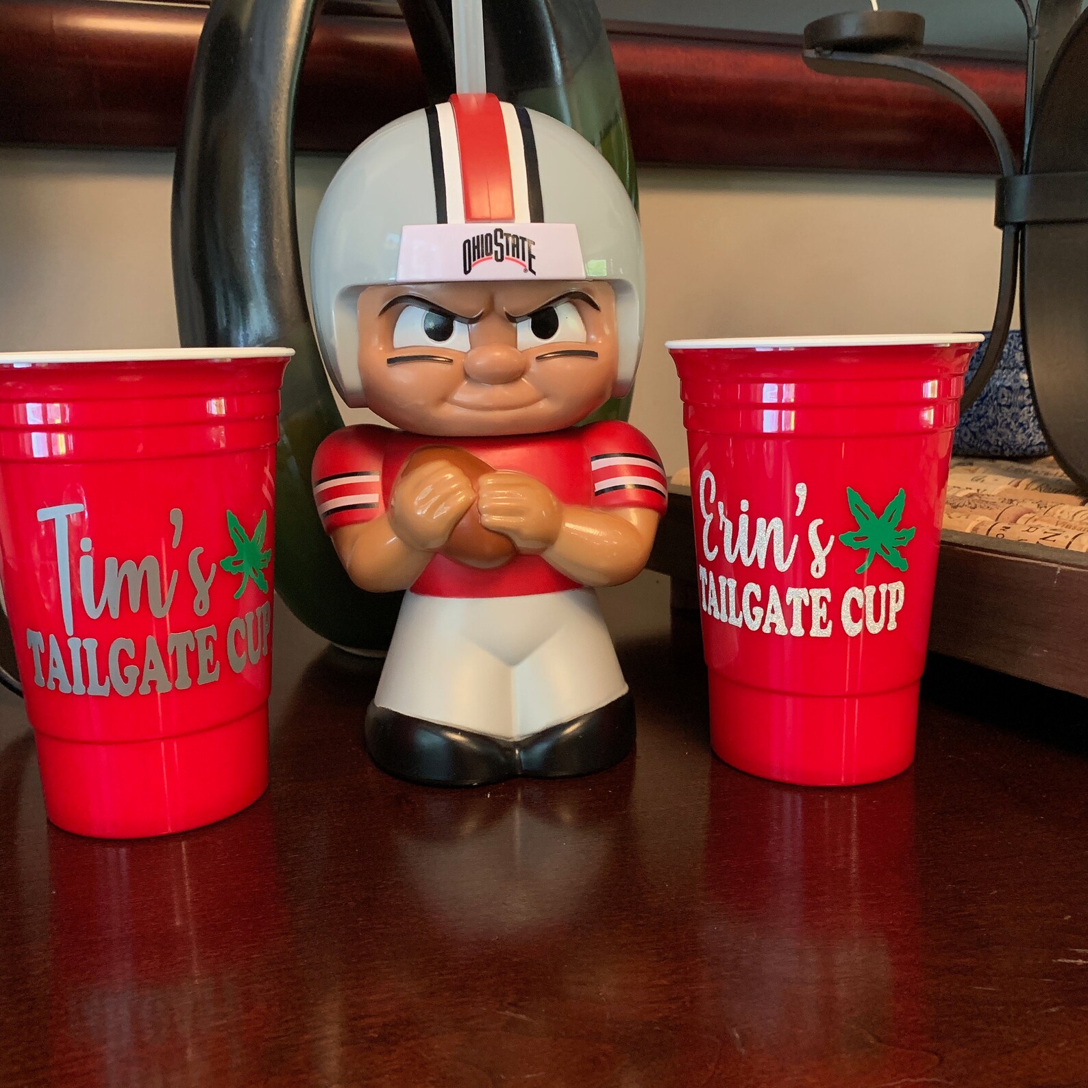 Personalized Red Party Cups, Plastic Double Walled Cup, Party Favors ...