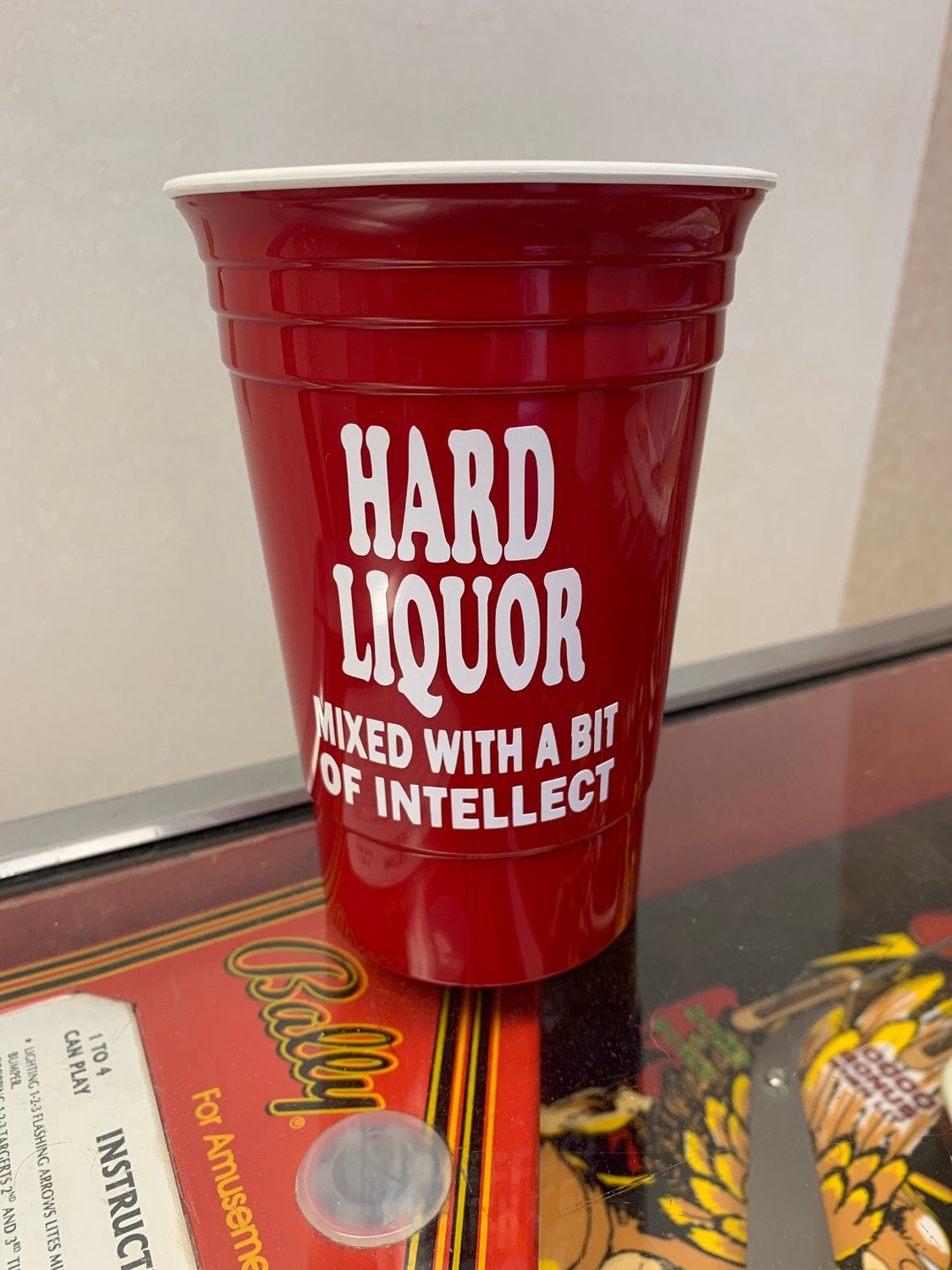 Personalized Red Party Cups, Plastic Double Walled Cup, Party Favors ...