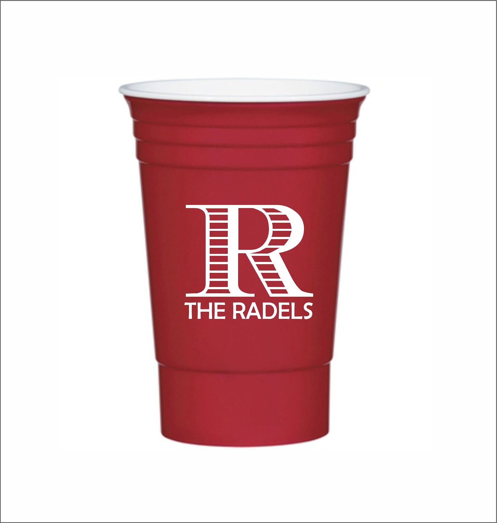 Personalized Red Party Cups Plastic Double Walled Cup Party - Etsy