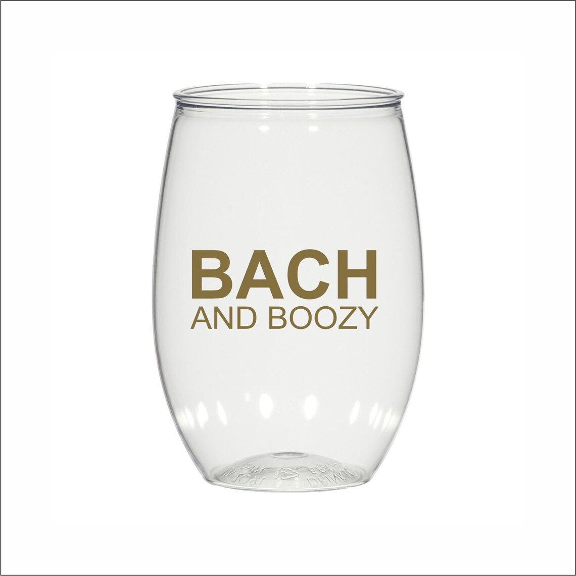 Personalized Plastic Stemless Wine Glasses, Bride and Boujee Cup ...