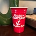 Personalized Red Party Cups Plastic Double Walled Cup Party - Etsy
