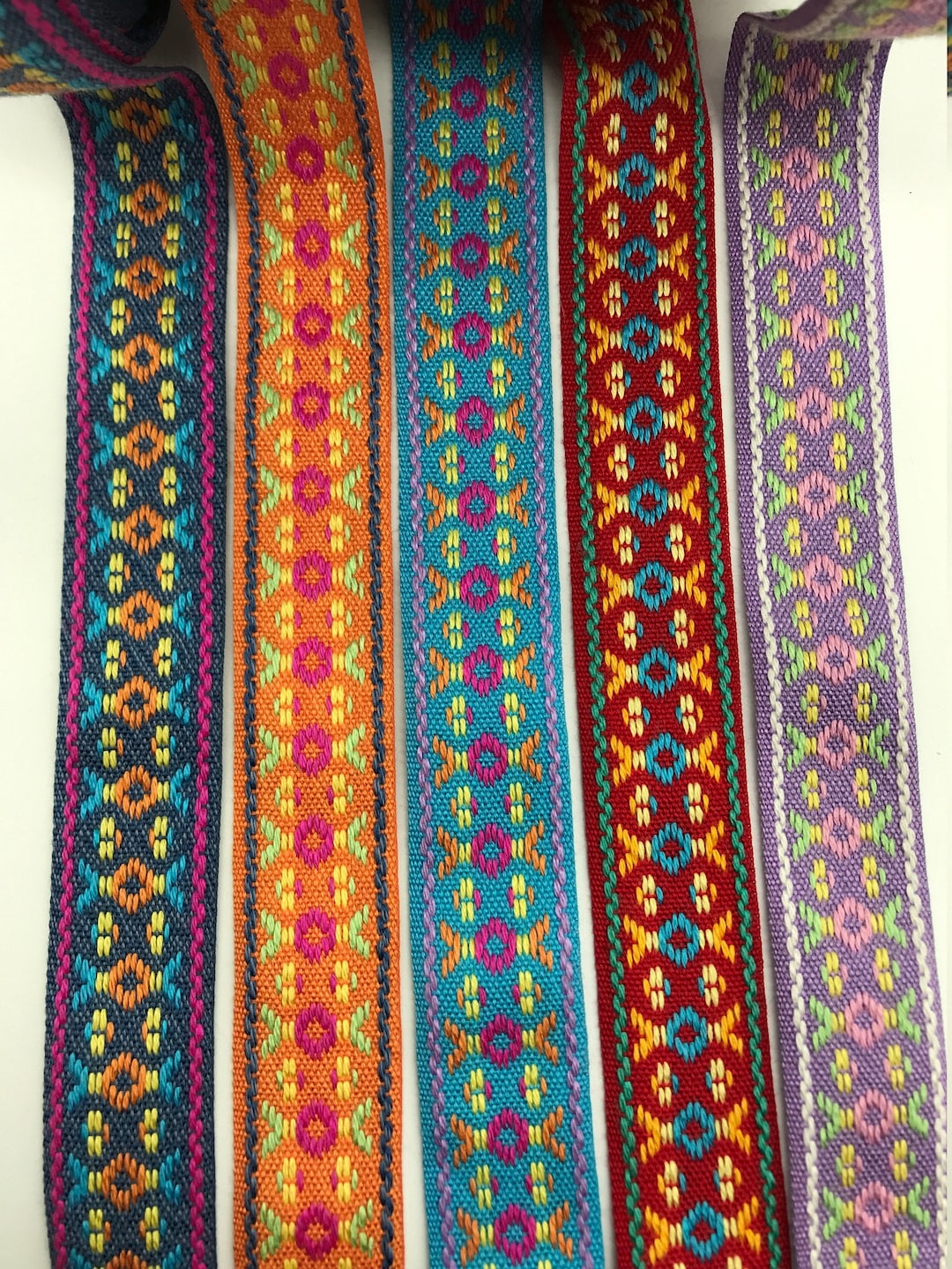 Vintage Southwestern Cotton Jacquard Ribbon Trim, 1" - Etsy