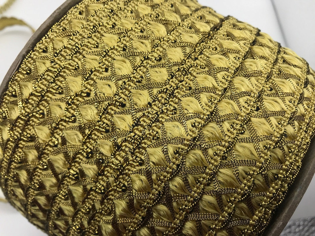 Aztec Gold and Metallic Gold Crossover Braid 5/8 - Etsy