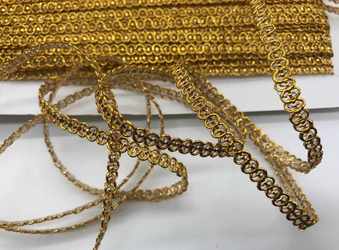 3/16" Metallic Gimp Braid Trim~fancy Embellishment Trims~sparkly Bright ...