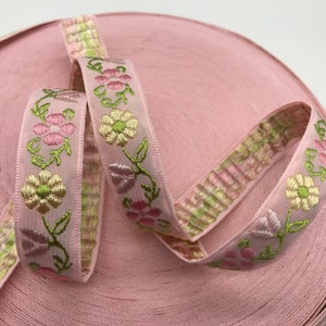 Pretty PINK Floral Jacquard Ribbon Trim Costume Sewing Trims - Etsy