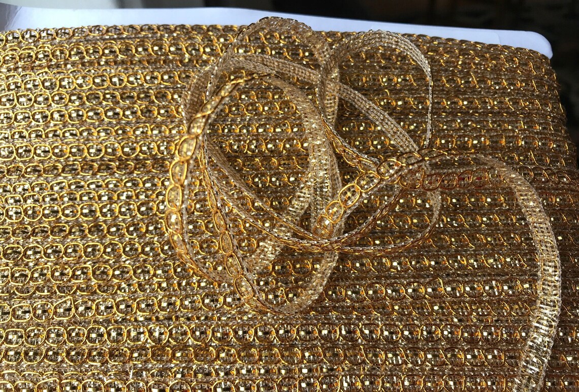 Gold Metallic Gimp Braid Trimfancy Embellishment - Etsy