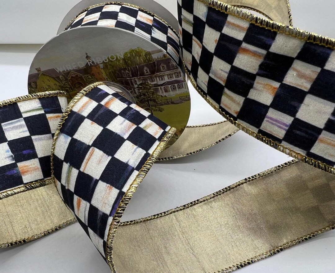 NEW 2" ~ Sold by the Yard ~ Mackenzie Child's Courtly Check ~ Wire Edge ...