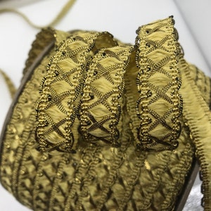 Aztec Gold and Metallic Gold Crossover Braid ~ 5/8" - Etsy