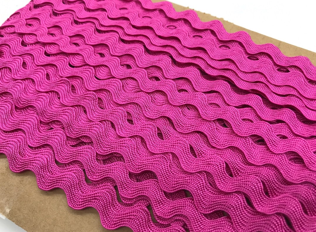 Vintage Rayon Ric Rac Trim~doll Trim~craft Trim~fuchsia Pink~1/2" - Etsy