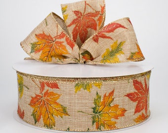 Fall Wired Ribbon | Etsy