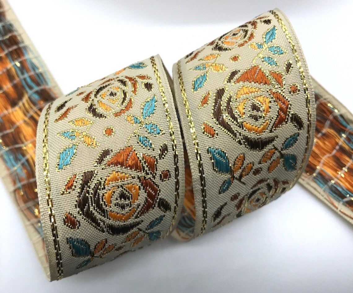 Jacquard Ribbon-costume Trim-renaissance - Etsy