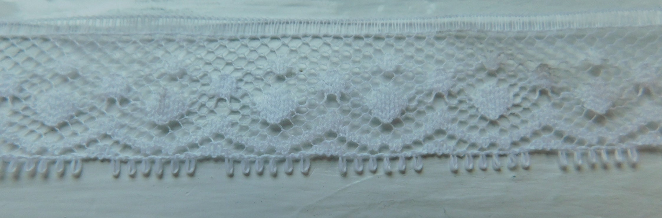 Vintage Dainty Dotted Lace Trim Point Desprit Picot~white~doll Trim~3/4 ...