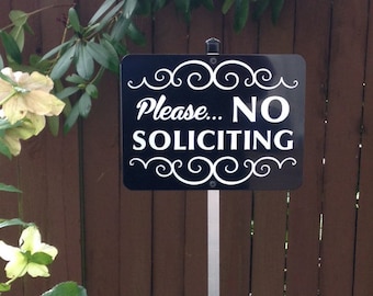 No soliciting sign | Etsy
