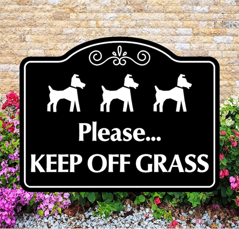 Please Keep off Grass Sign - Etsy