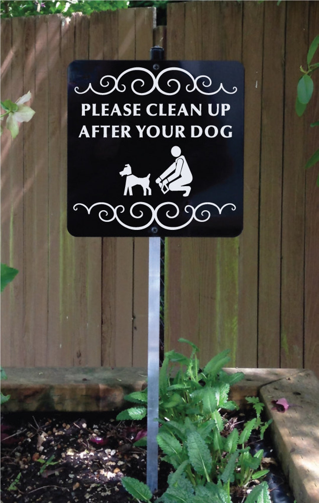 Please Clean up After Your Dog Yard Sign With Attached Yard Stake ...