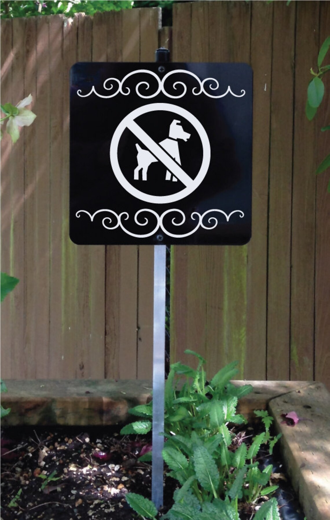 No Dogs Sign With Attached Yard Stake. Pet Sign No Dogs on - Etsy